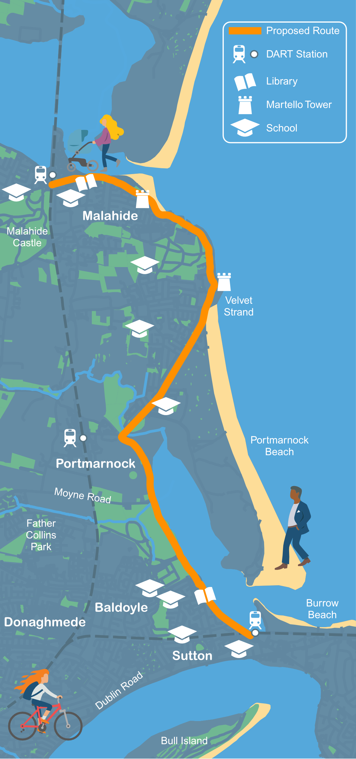 Sutton to Malahide Pedestrian and Cycle Scheme Gallery | Fingal County ...