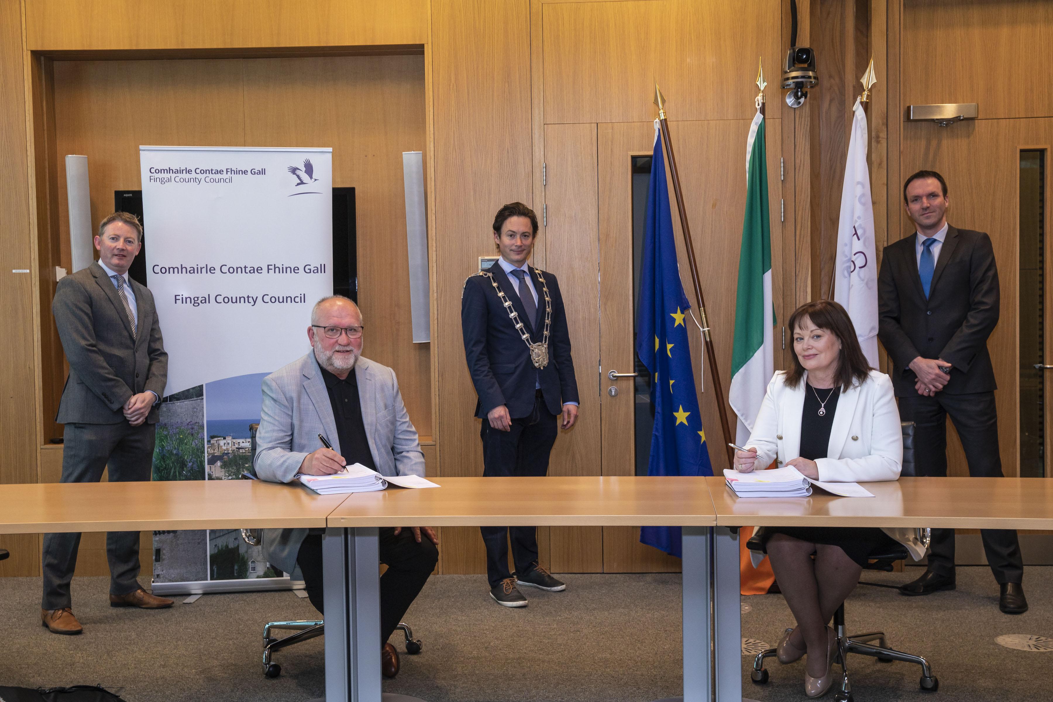 Snugborough Interchange contract signing | Fingal County Council