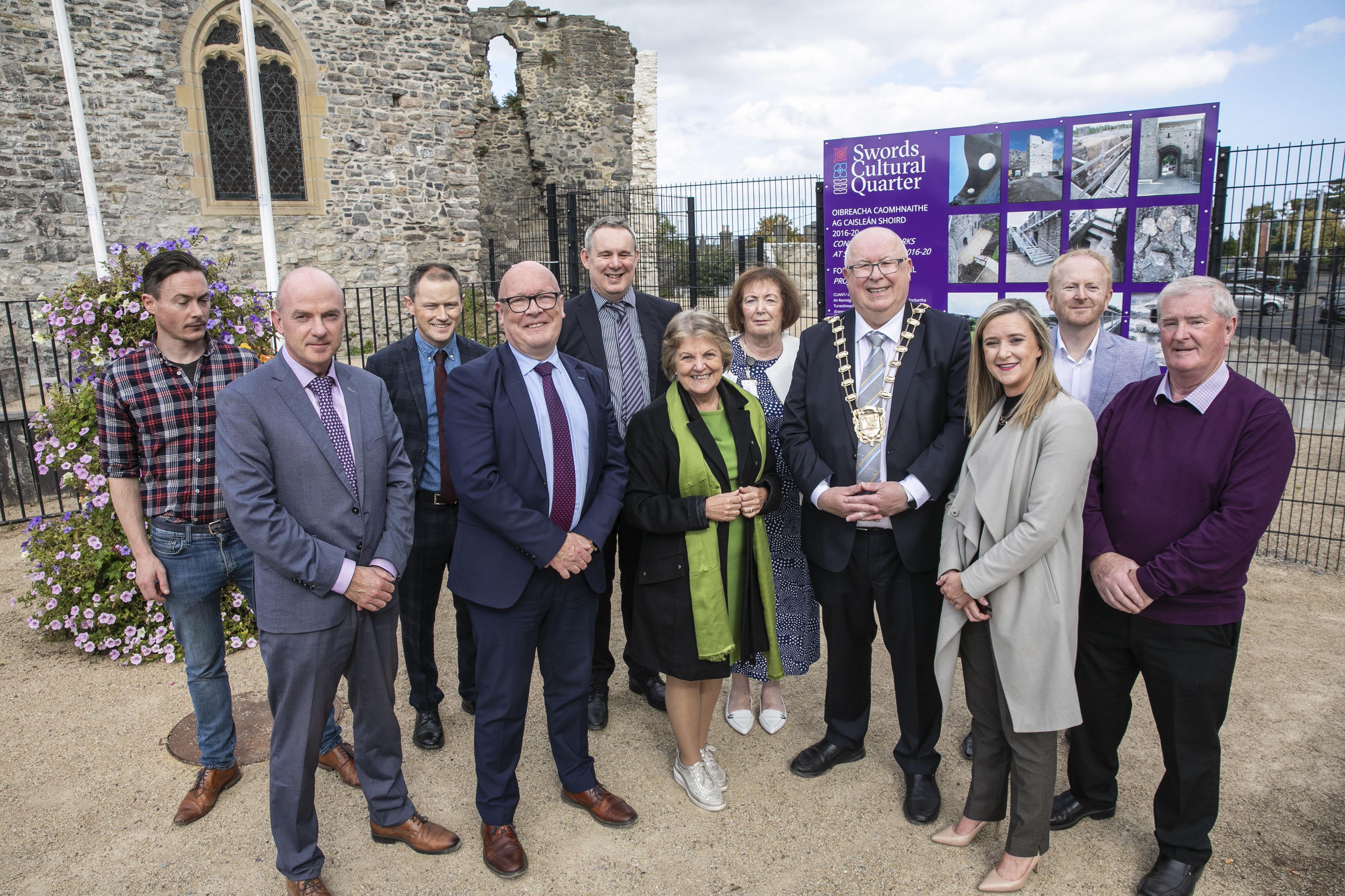 EU Commissioner visits Swords Castle | Fingal County Council